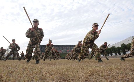 Armed Police Officers Soldiers Taking Training Editorial Stock Photo ...
