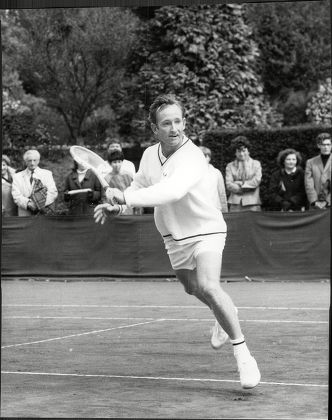 Tennis Player Rod Laver Action Bournemouth Editorial Stock Photo ...