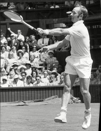 Tennis Player Rod Laver Action Wimbledon Editorial Stock Photo - Stock ...