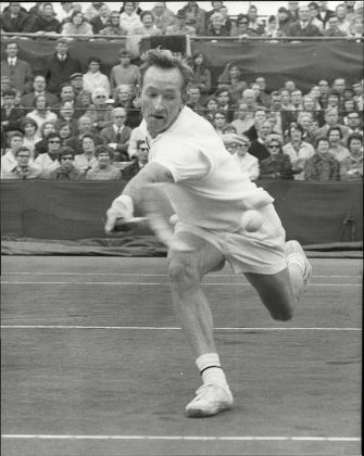 Tennis Player Rod Laver Action Bournemouth Editorial Stock Photo ...