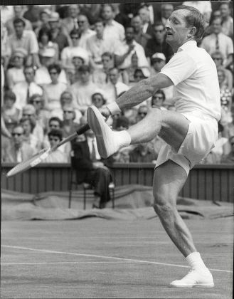 Tennis Player Rod Laver Action Wimbledon Editorial Stock Photo - Stock ...