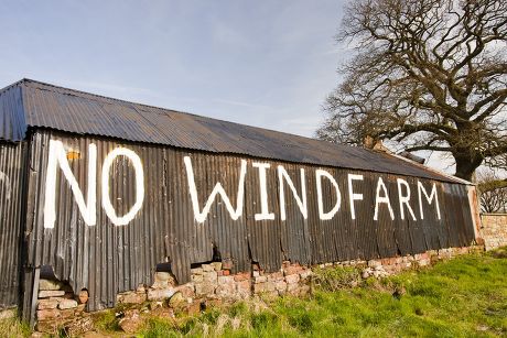 Wind Farm Protest Sign Near Carlisle Editorial Stock Photo - Stock ...