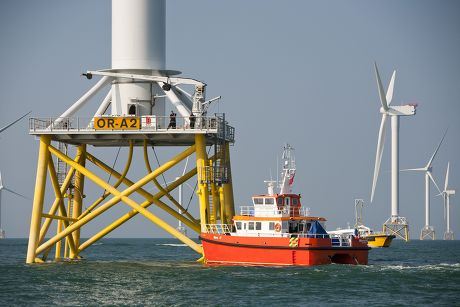 Ormonde Offshore Wind Farm Currently Being Editorial Stock Photo ...