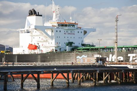Greek Oil Tanker Docked Flotta Oil Editorial Stock Photo - Stock Image ...