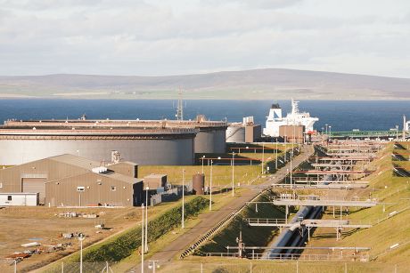 Flotta Oil Terminal On Island Flotta Editorial Stock Photo - Stock ...