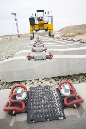 New Electrified Railway Line Being Built Editorial Stock Photo - Stock ...