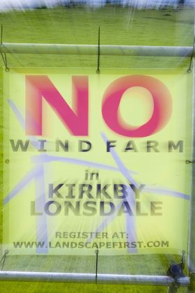 Banners Protesting Against Potential Wind Farm Editorial Stock Photo ...