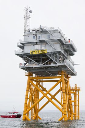 Walney Offshore Windfarm Project Transformer Substation Editorial Stock ...