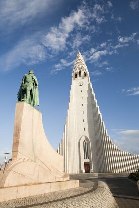 Iconic Hallgrims Kirkja Reykjavik Icelands Largest Editorial Stock ...