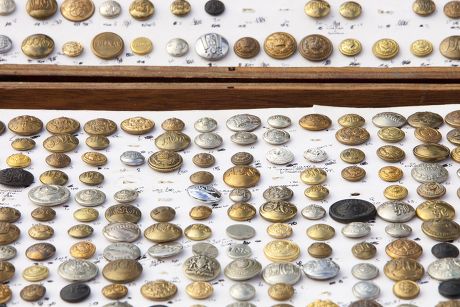 Collection Railway Uniform Buttons Railway Enthusiasts Editorial Stock ...