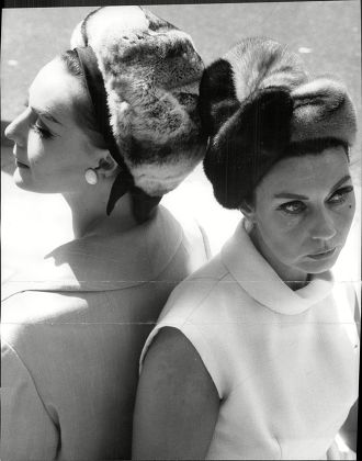 Model Ann Milling Wearing Fur Beret Editorial Stock Photo - Stock Image ...