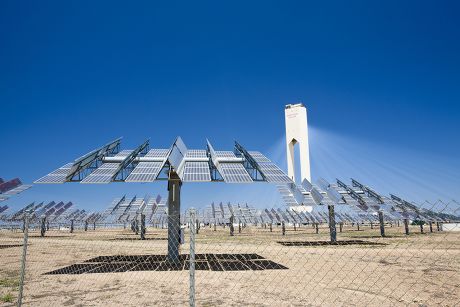 Ps10 Solar Thermal Tower Only Such Editorial Stock Photo - Stock Image ...