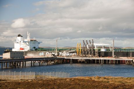 Greek Oil Tanker Docked Flotta Oil Editorial Stock Photo - Stock Image ...