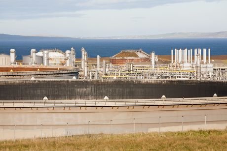 Flotta Oil Terminal On Island Flotta Editorial Stock Photo - Stock ...