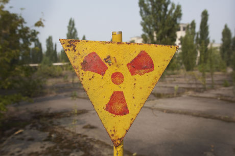 Radiation Warning Sign Pripyat Ukraine Editorial Stock Photo - Stock ...