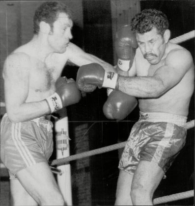 Boxing Alan Minter Fighting Rudy Robles Editorial Stock Photo - Stock ...