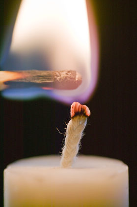 Lighting Candle Match Editorial Stock Photo - Stock Image | Shutterstock