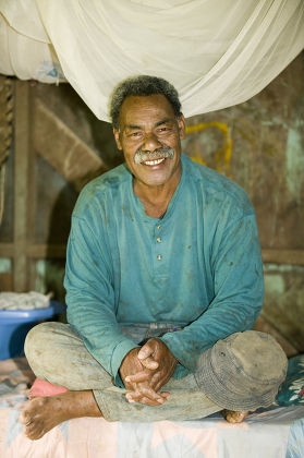 Fijian Man Bukaya Fijian Highlands Editorial Stock Photo - Stock Image ...