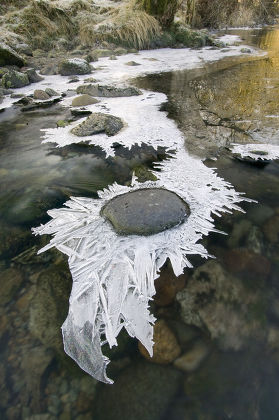Partially Frozen River Easedale Near Grasmere Editorial Stock Photo ...