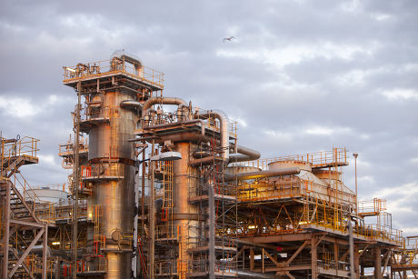 Gas Processing Plant Rampside Near Barrow Editorial Stock Photo - Stock ...