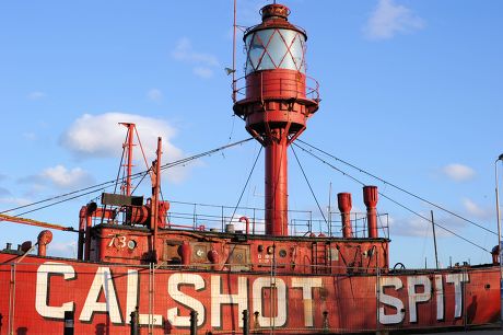 Calshot Spit Lightship Ocean Village Marina Editorial Stock Photo ...