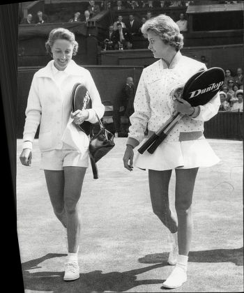 Tennis Players Angela Mortimer Sandra Reynolds Editorial Stock Photo ...