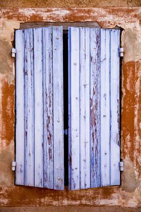 Old Window Shutter Roussillon Vaucluse Provence Editorial Stock Photo ...
