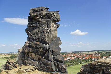 Teufelsmauer Devils Wall Near Weddersleben Harz Editorial Stock Photo ...
