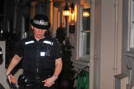 Police Officer Outside Jim Davidsons Home Editorial Stock Photo - Stock ...