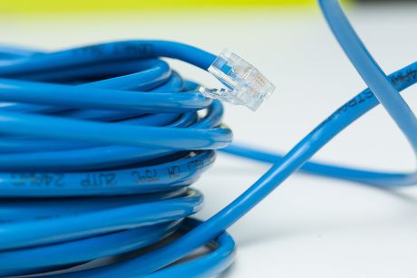 Computer Network Ethernet Cables Rj45 Connector Editorial Stock Photo ...