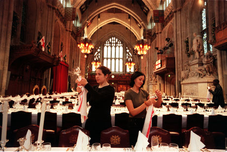 Behind Scenes State Banquet Guildhall City Editorial Stock Photo ...