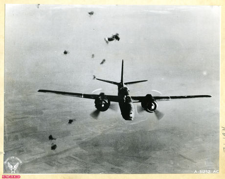 England 1944 Douglas A20 Havoc Flying Editorial Stock Photo - Stock ...