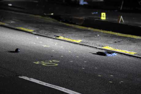 Markings On Road Scene Where Two Editorial Stock Photo - Stock Image ...