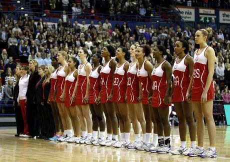 England Netball Stand Their National Anthem Editorial Stock Photo ...