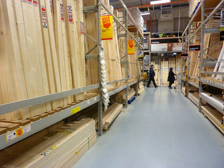Bq Timber Aisle One Diy Superstores Editorial Stock Photo - Stock Image ...