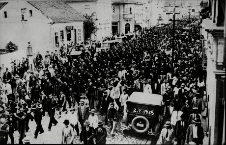 Brazilian Integralist Party March Past Inegralists Editorial Stock ...