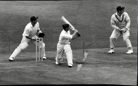 Cricketer Jack Bond Bat Old Trafford Editorial Stock Photo - Stock ...