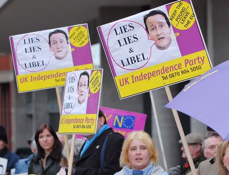 Ukip Uk Independent Party Members Protest Editorial Stock Photo - Stock ...