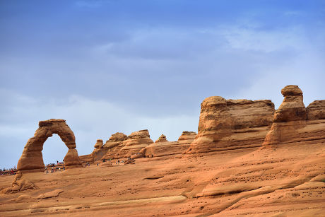 Mass Tourism Tourists Delicate Arch Rock Editorial Stock Photo - Stock ...