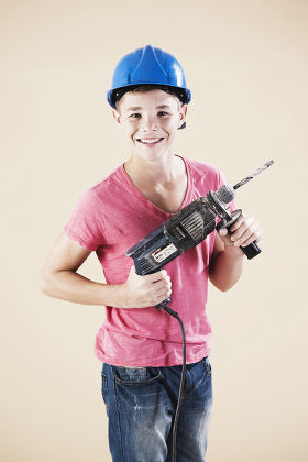 Model Released Boy Dressed Craftsman Workman Editorial Stock Photo ...