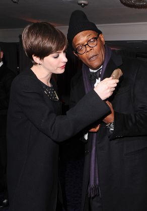 Anne Hathaway Samuel L Jackson Editorial Stock Photo - Stock Image ...