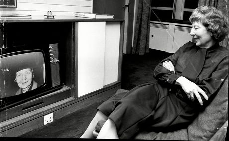 Lady Plowden Watching Television Bridget Horatia Editorial Stock Photo ...