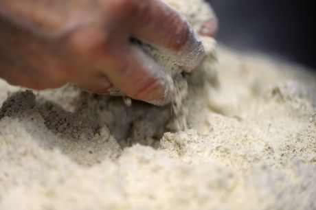 Mixing Rye Wheat Flour Kitchen Editorial Stock Photo - Stock Image ...