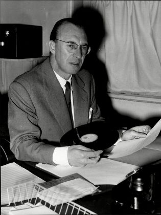 Bandleader Composer Norrie Paramor His Office Editorial Stock Photo ...