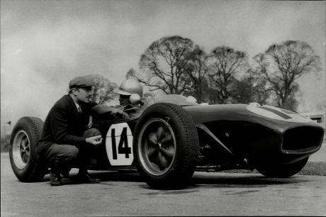 Innes Ireland Motor Racing Driver Car Editorial Stock Photo - Stock ...