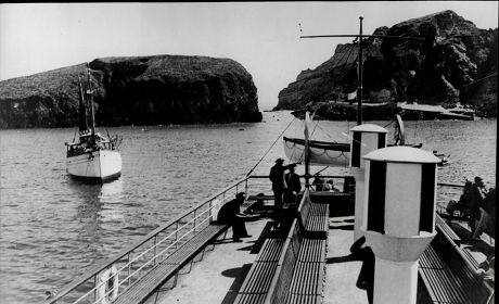Lundy Island Harbour Rat Island Ferry Editorial Stock Photo - Stock ...