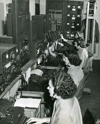 Radio Row Women Marine Operators Translate Editorial Stock Photo ...