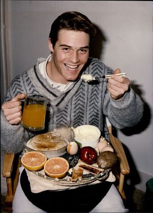 Dan Travers Actor Model Eating Breakfast Editorial Stock Photo - Stock ...