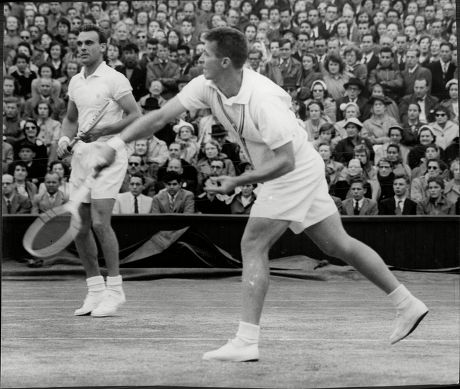 Vic Seixas Tony Trabert Doubles Match Editorial Stock Photo - Stock ...