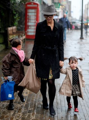 Myleene Klass Children Ava Bailey Quinn Editorial Stock Photo - Stock ...